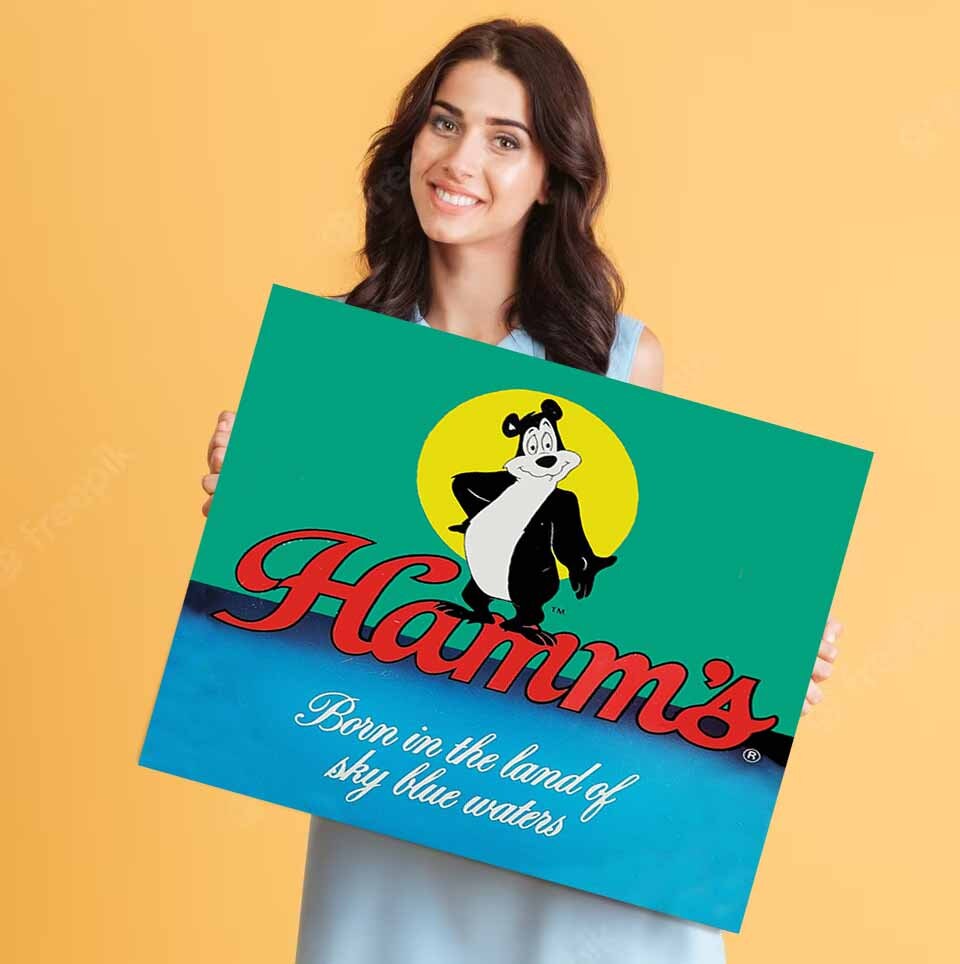 HAMMS BEER Sign Bears Large Metal Sign Hamms - Etsy