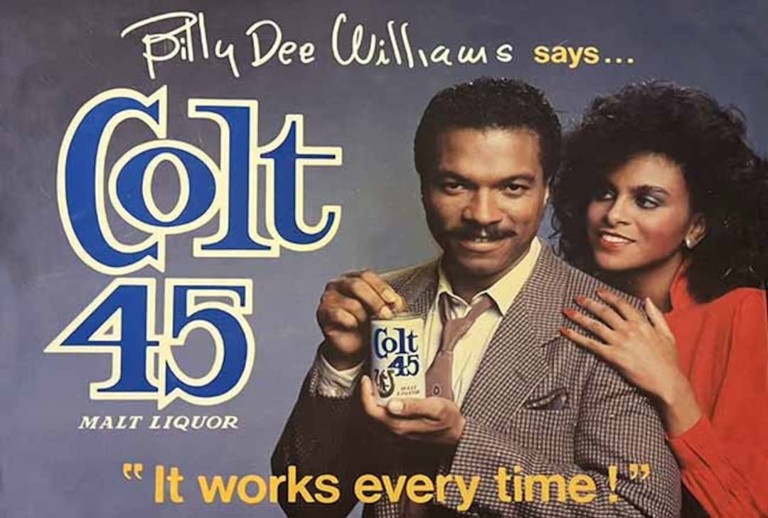 Colt 45 Billy Dee Williams Beer Bar Advertising Large 24in Man Cave - Etsy