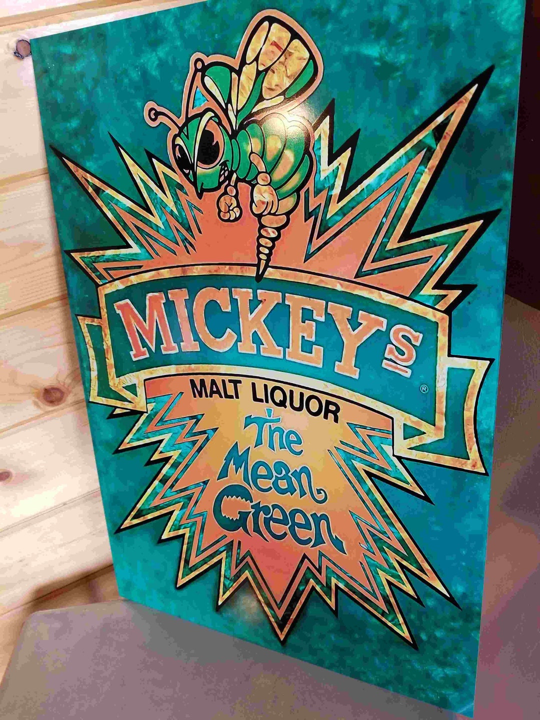 Mickeys Malt Liquor Bar Sign 24in Metal Sign Bar Display - Etsy