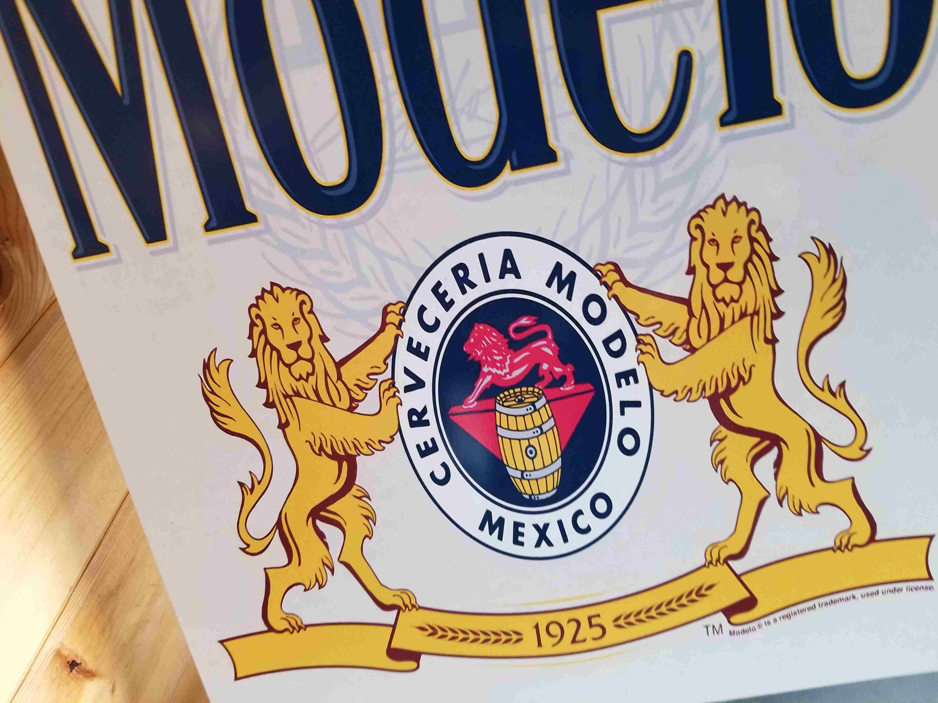 Model Mexican Beer Sign Large 24in Metal Bar Display - Etsy