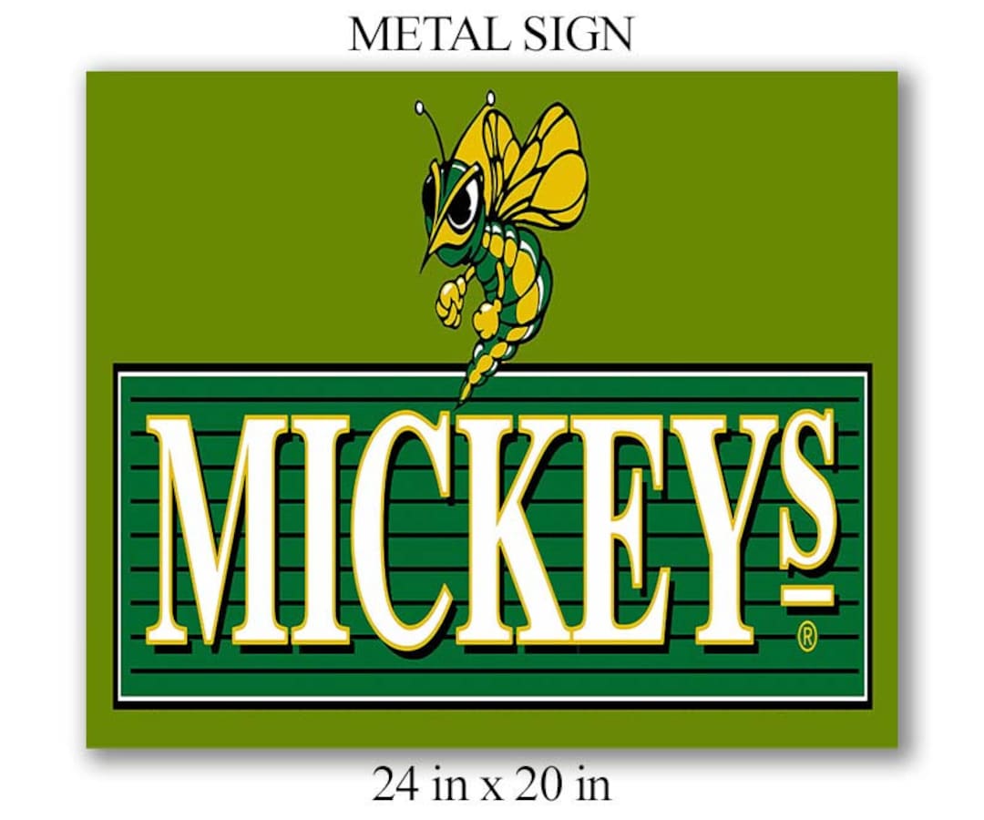 Mickey's Malt Liquor Sign Large Beer Display the Mean Green Malt - Etsy