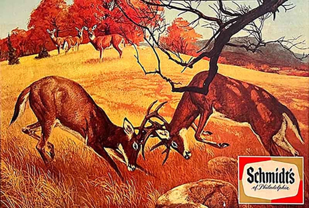 SCHMIDT BEER Sign Deer Hunting Schmidt Brewing - Etsy