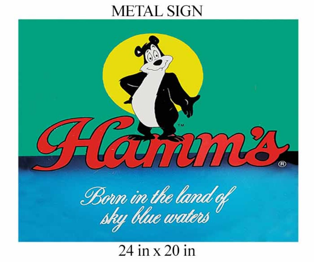 HAMMS BEER Sign Bears Large Metal Sign Hamms - Etsy