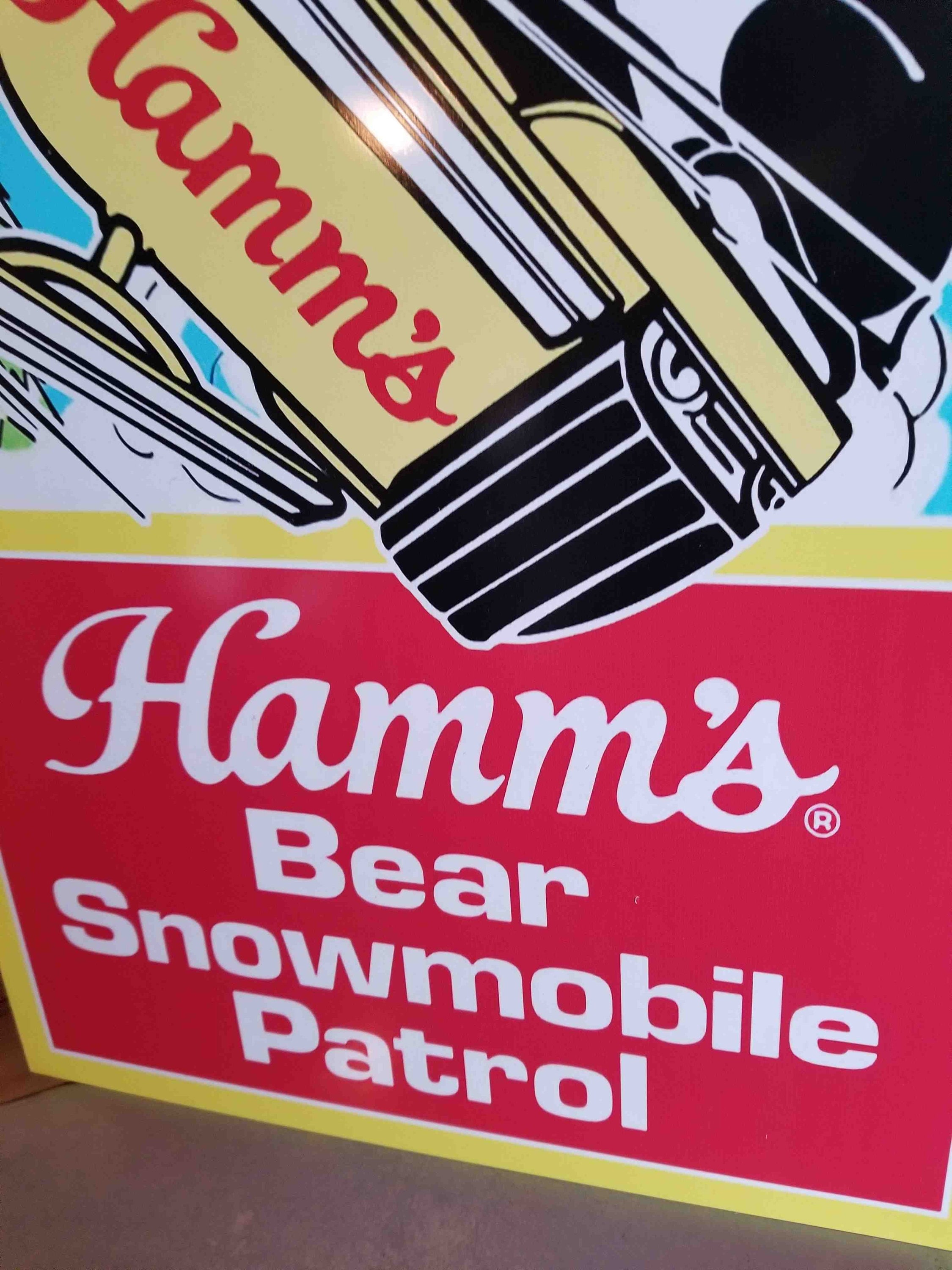 Hamms Beer Bear Metal Large 24in Sign Bar Display Barrel Bare on ...