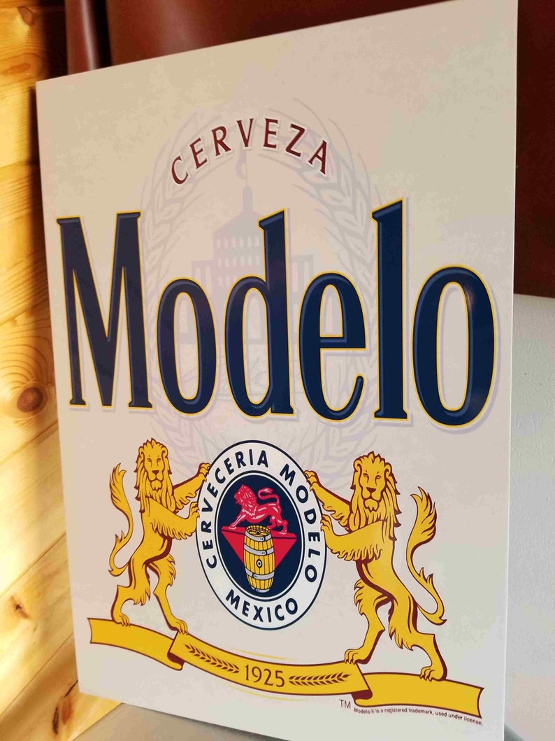 Model Mexican Beer Sign Large 24in Metal Bar Display - Etsy