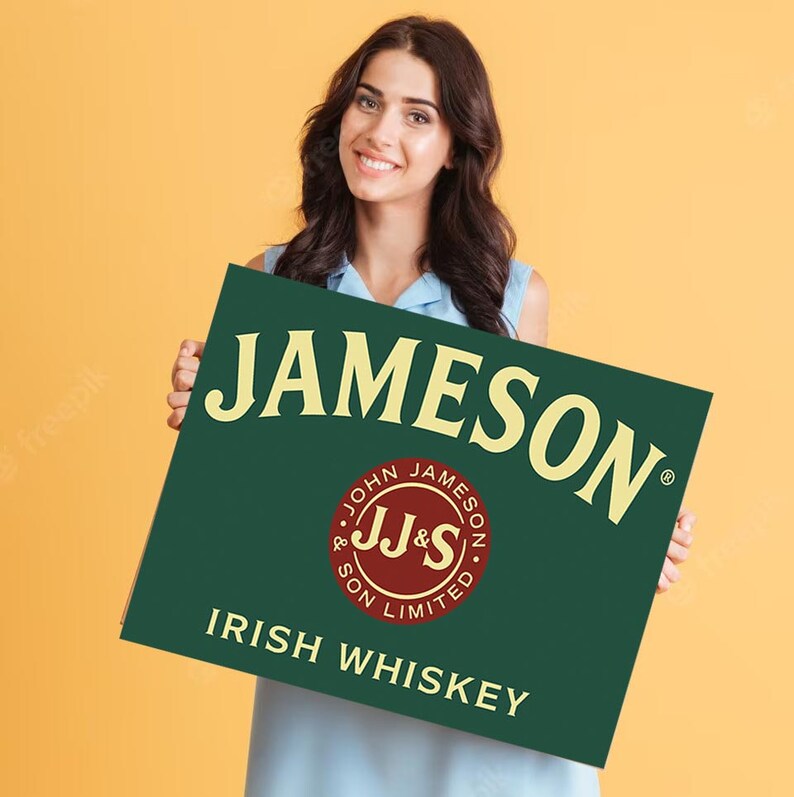 JAMESON WHISKEY Sign Beer Pub Bar Metal Sign Large 24in - Etsy