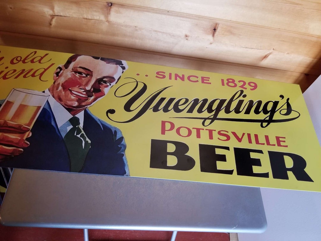 Yuengling Larger Beer Sign Bar Display Large Rare 32in Pottsville Beer ...