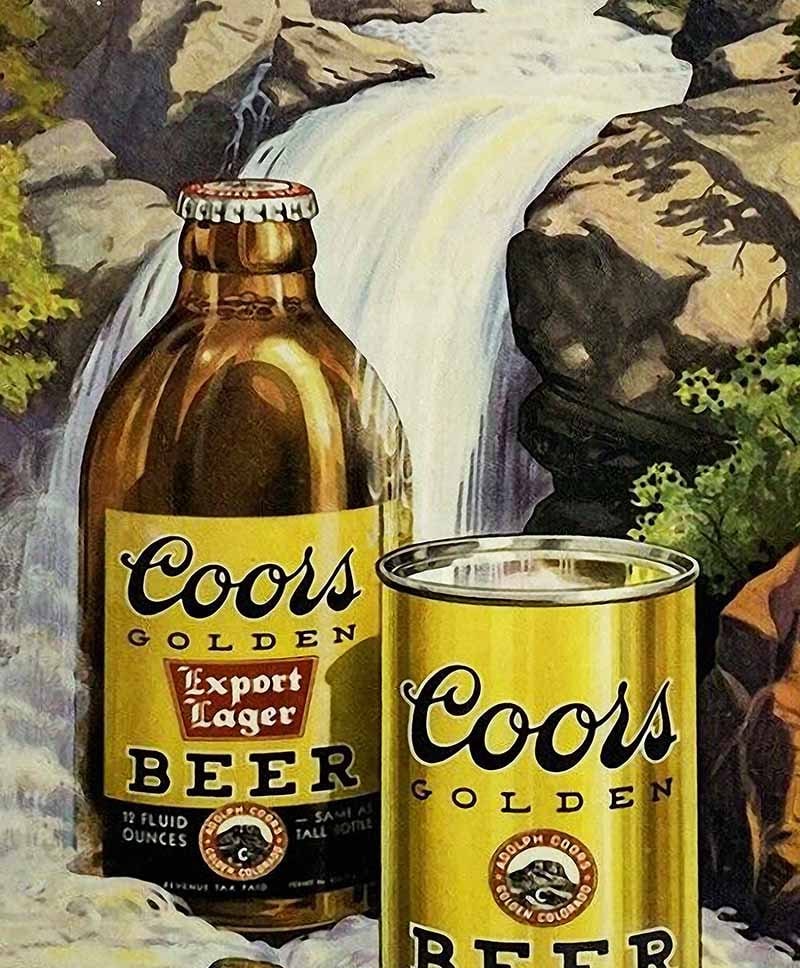 COORS BEER SIGN Large Metal Display 24in Coors Brewery - Etsy