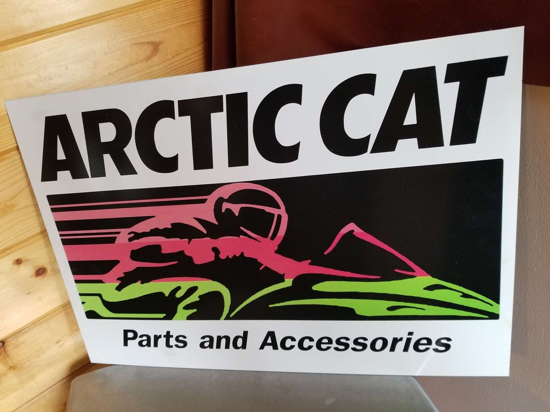 Arctic Cat Large 24in Sign Snowmobile Display Old Logo - Etsy