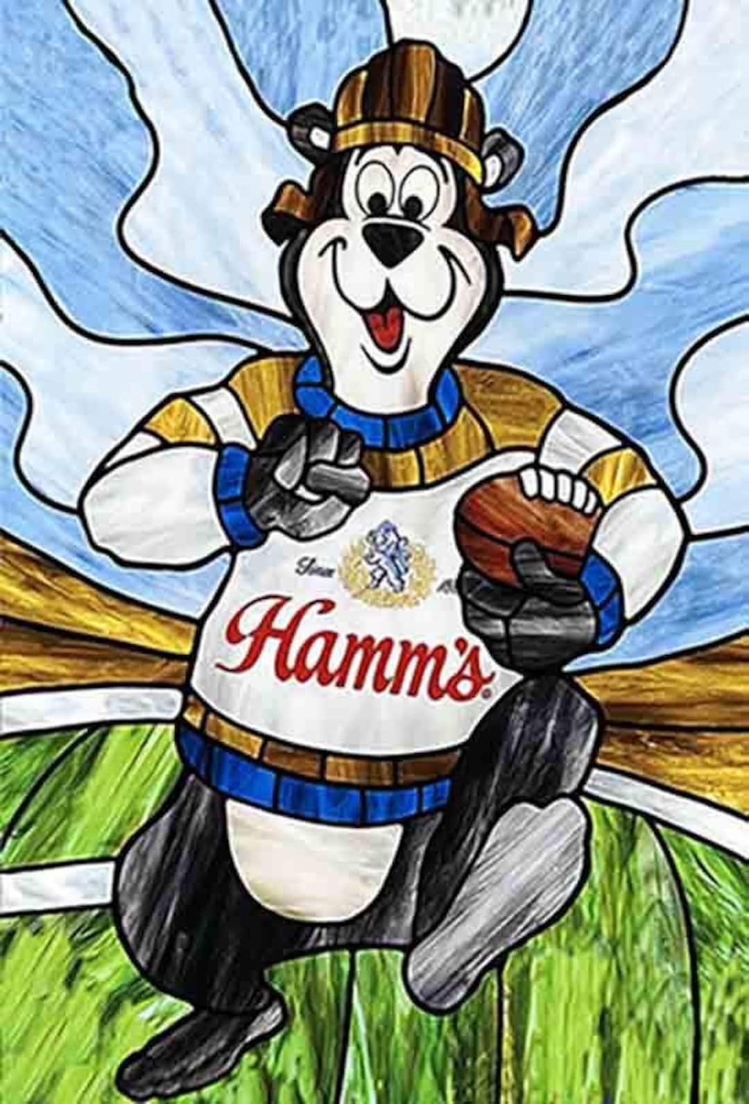 Hamms Beer Bear Metal Large Bar Sign Bar Display Barrel Snowmobile - Etsy