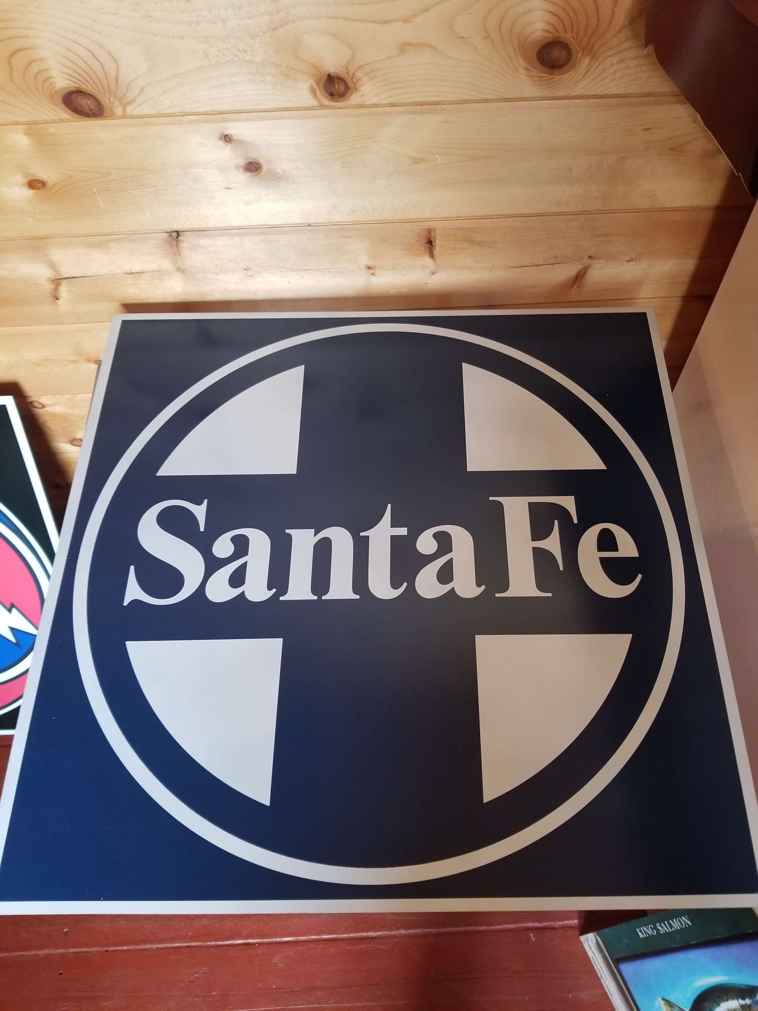 Santa Fe Large Sign Railroad Vintage Style Display 24in - Etsy