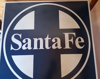 Santa Fe Railroad Sign - Etsy
