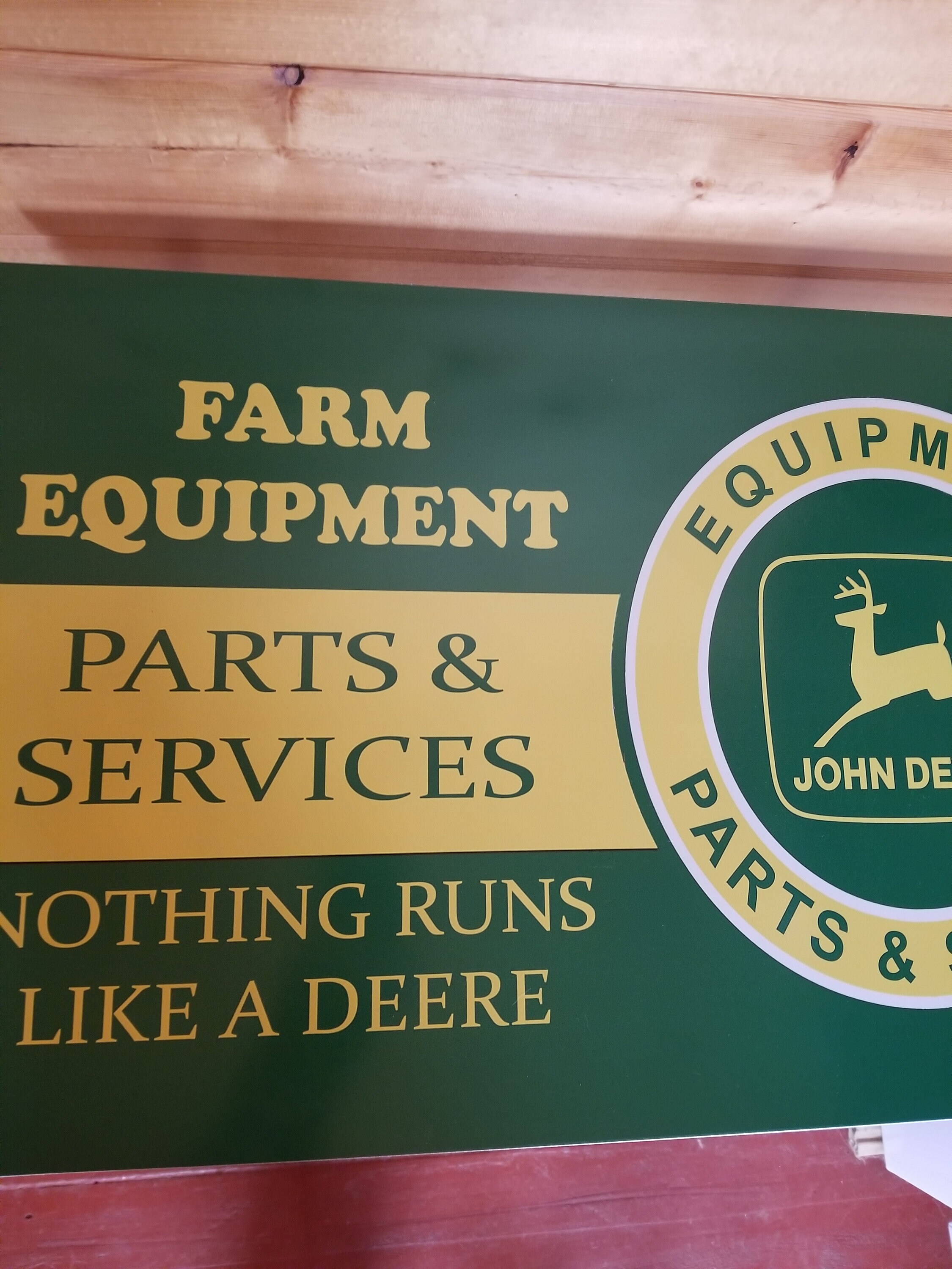 JOHN DEERE Large Metal Sign 24in Farm Implements Vintage Style Sign ...