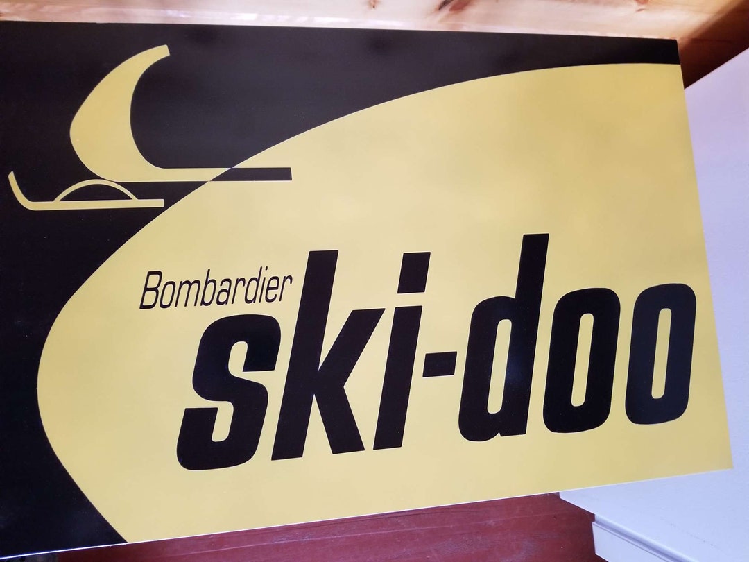Ski Doo Sign Large 24in Metal Sign Man Cave Snowmobile Display - Etsy