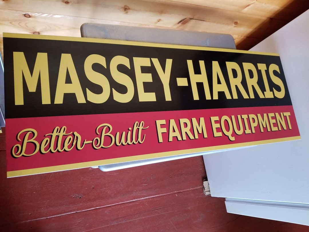 Massey Harris Sign Dealer Display Large Tractor - Etsy