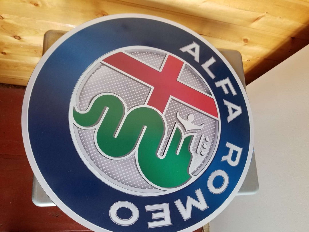 Alfa Romeo Sign Wall Decor Alfa Romeo Metal Dealer Display - Etsy