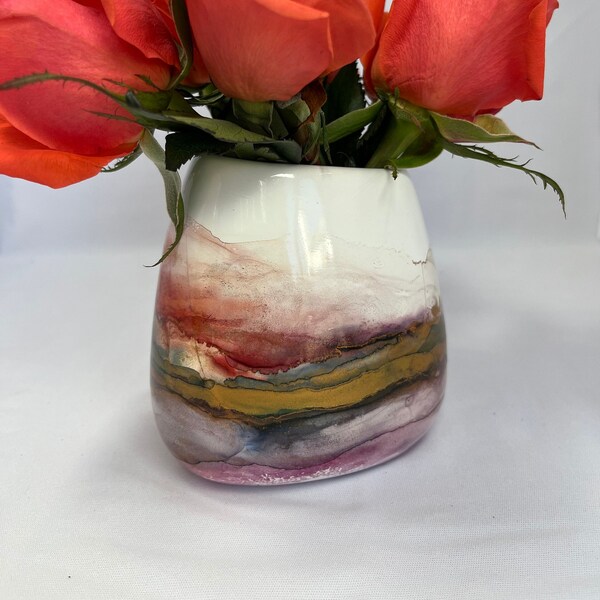 Alcohol Ink Vase - Etsy