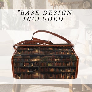 Bookcore Satchel Bag, Bookish Vegan Leather Handbag, Library Crossbody ...