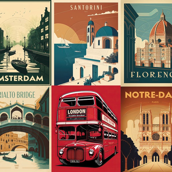 Vintage Travel Posters Europe - Etsy