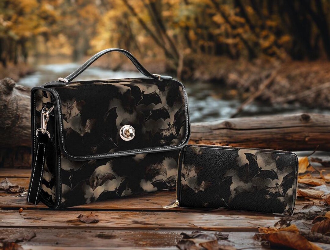 Gothic Bat Purse Gift, Witchy Satchel Bag, Cottagecore Wallet for Women ...