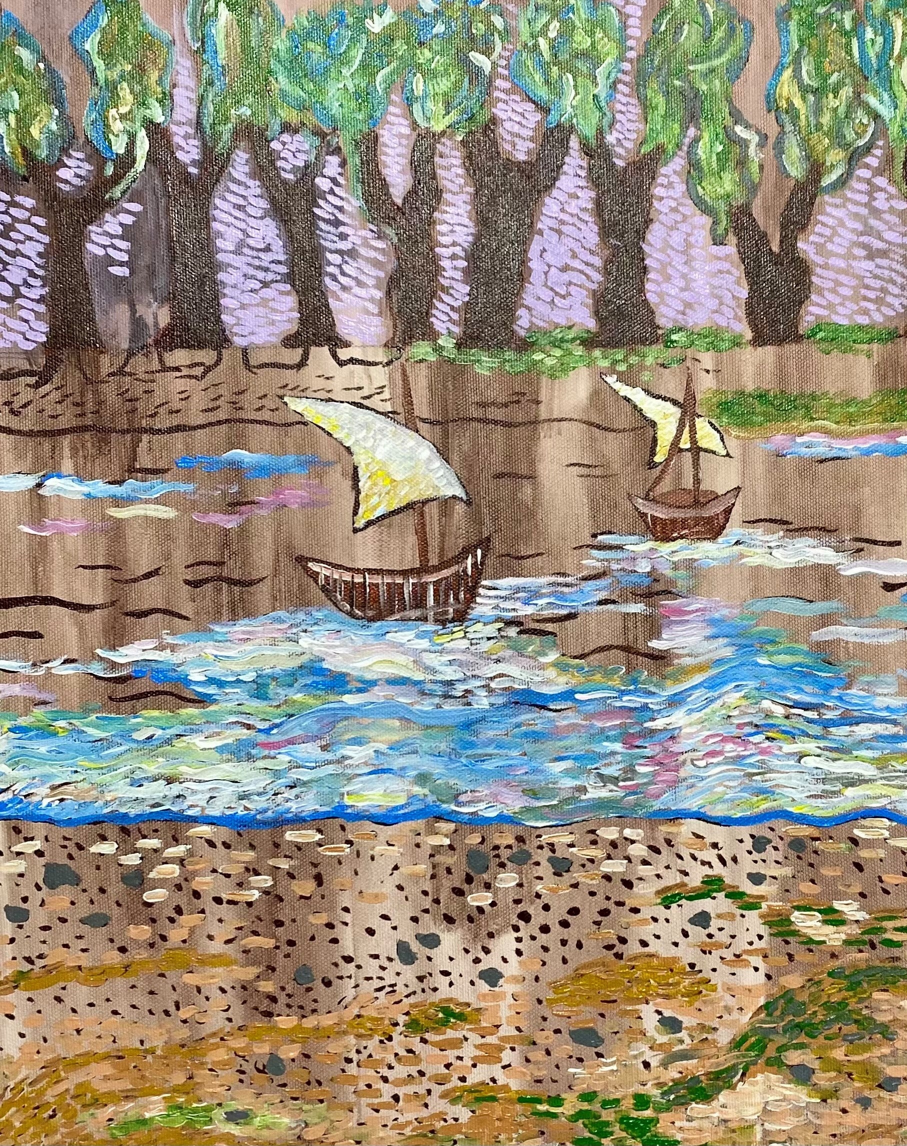 Landscape Painting Note Cards - Etsy