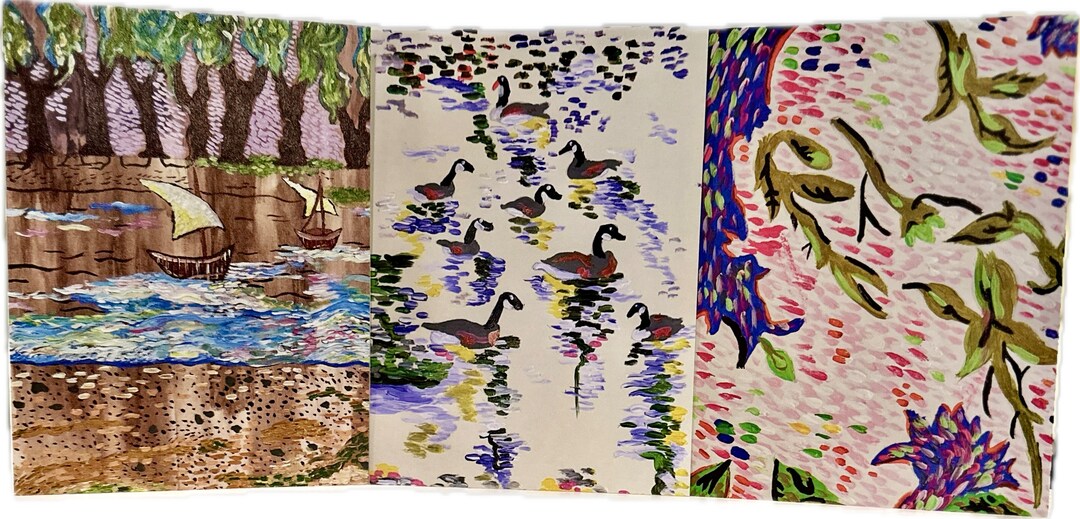 Landscape Painting Note Cards - Etsy