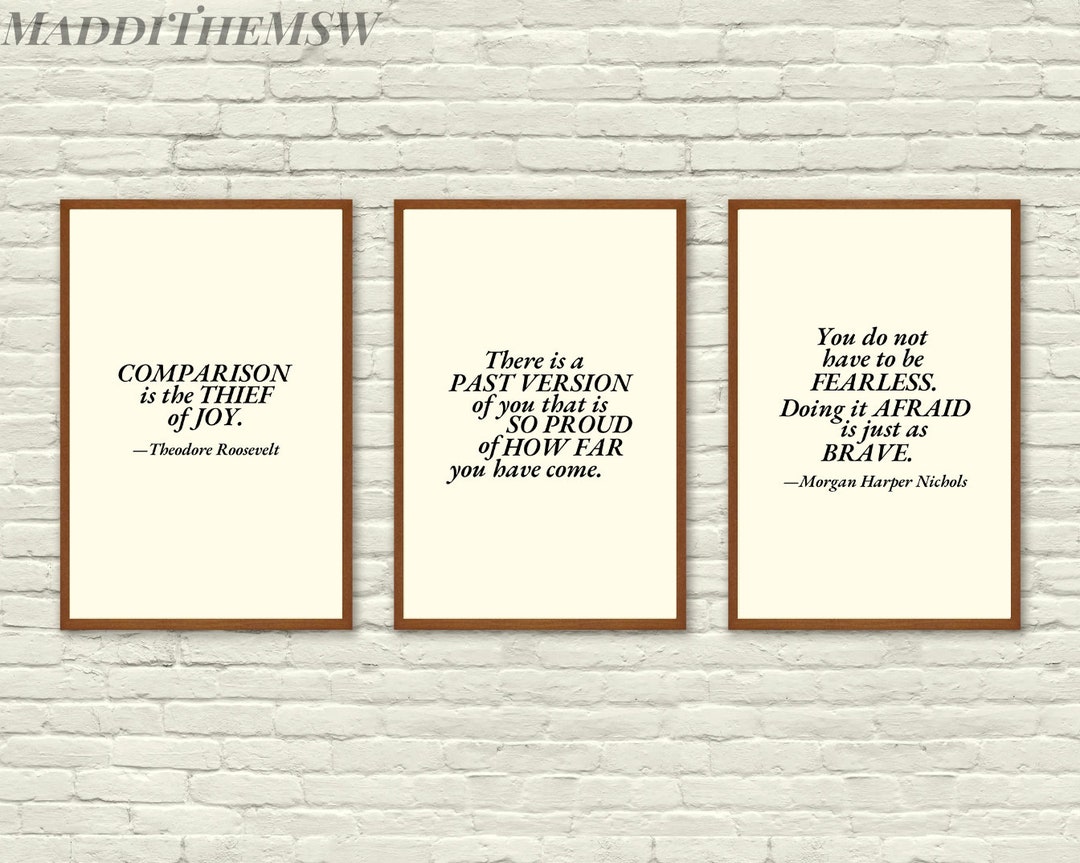 Contemporary Quotes Office Poster Set Digital Download 12x18 for Social ...