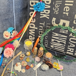 Beltane Altar Set Featuring a Mini Maypole Kit - Celebrate the Sabbat ...