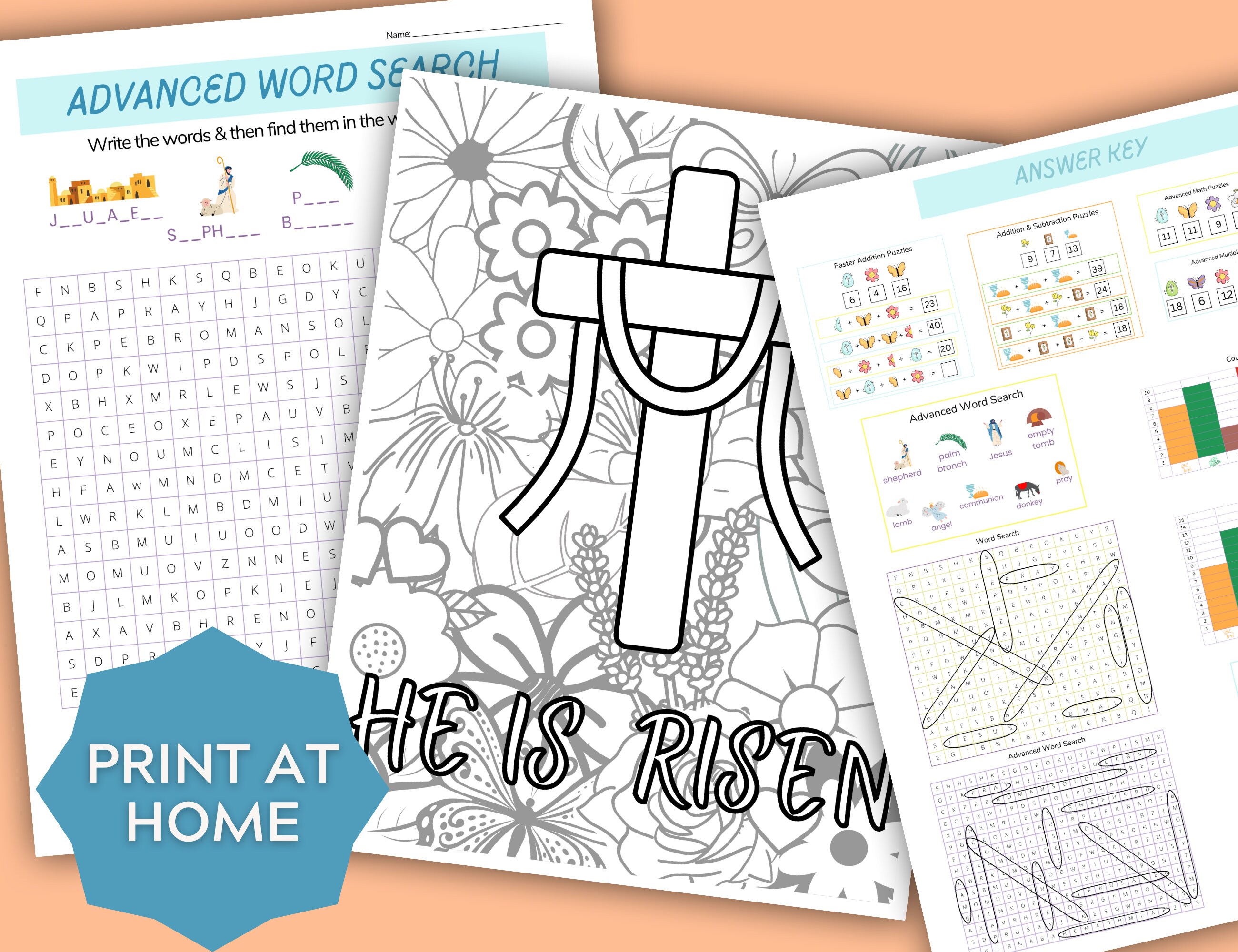 Ultimate Easter Christian Activity Bundle, (ages 3-11) Religious ...