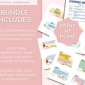 Christ-centered Easter Scavenger Hunt, Jesus the Good Shepherd Clues ...