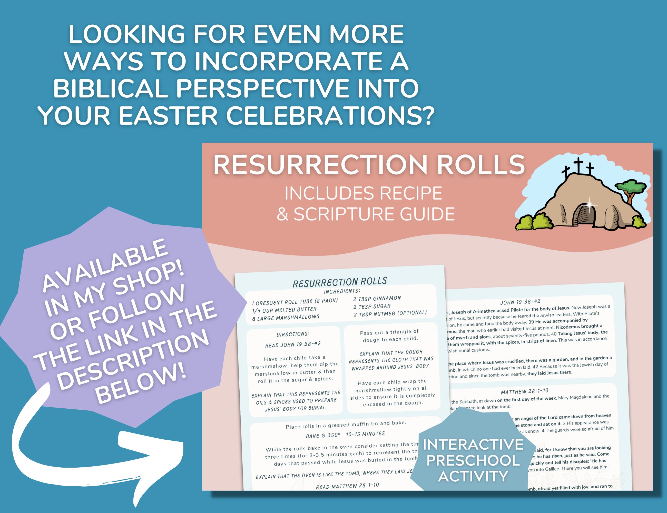 Religious Easter Scavenger Hunt Christian Easter Treasure Hunt Clue ...