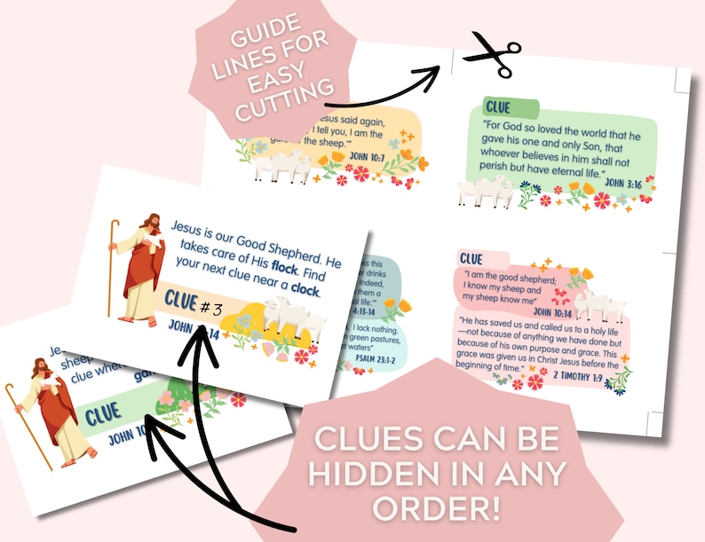 Religious Easter Scavenger Hunt Christ Centered Treasure Hunt Jesus the ...