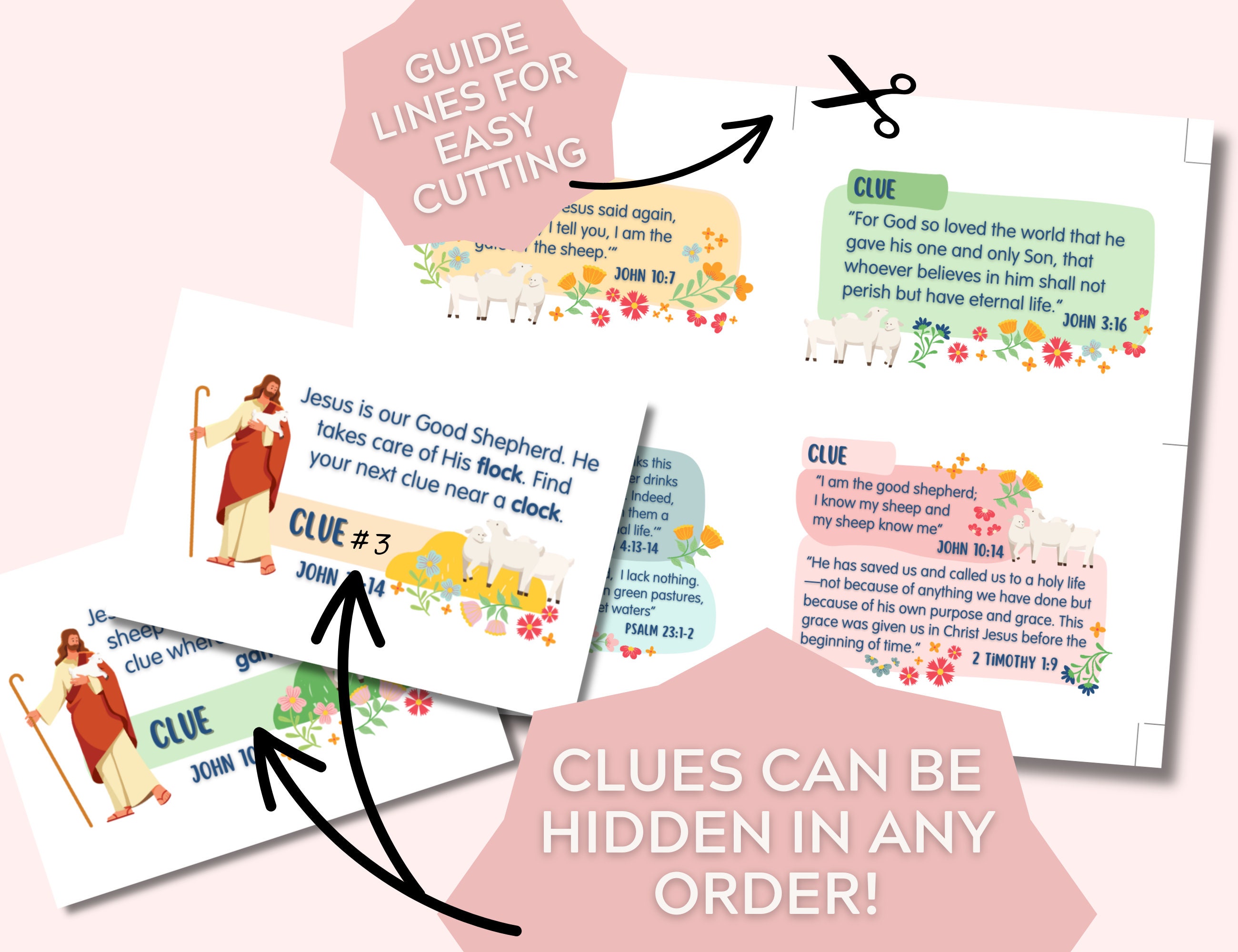 Religious Easter Scavenger Hunt Christ Centered Treasure Hunt Jesus the ...