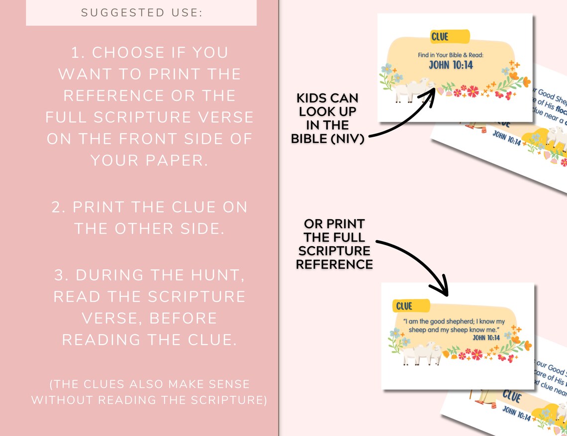 Religious Easter Scavenger Hunt Christ Centered Treasure Hunt Jesus the ...