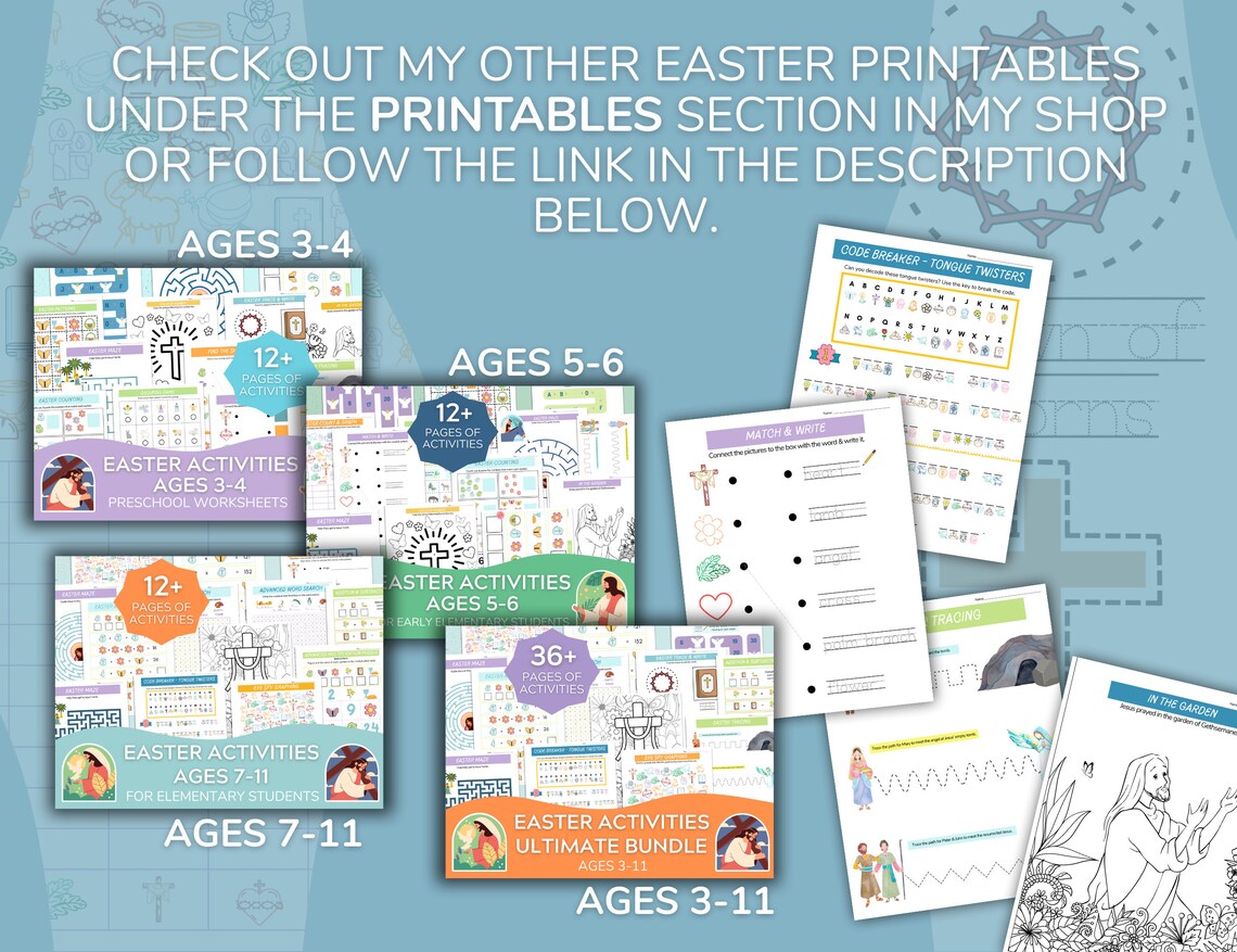 Religious Easter Scavenger Hunt Christian Easter Treasure Hunt Clue ...