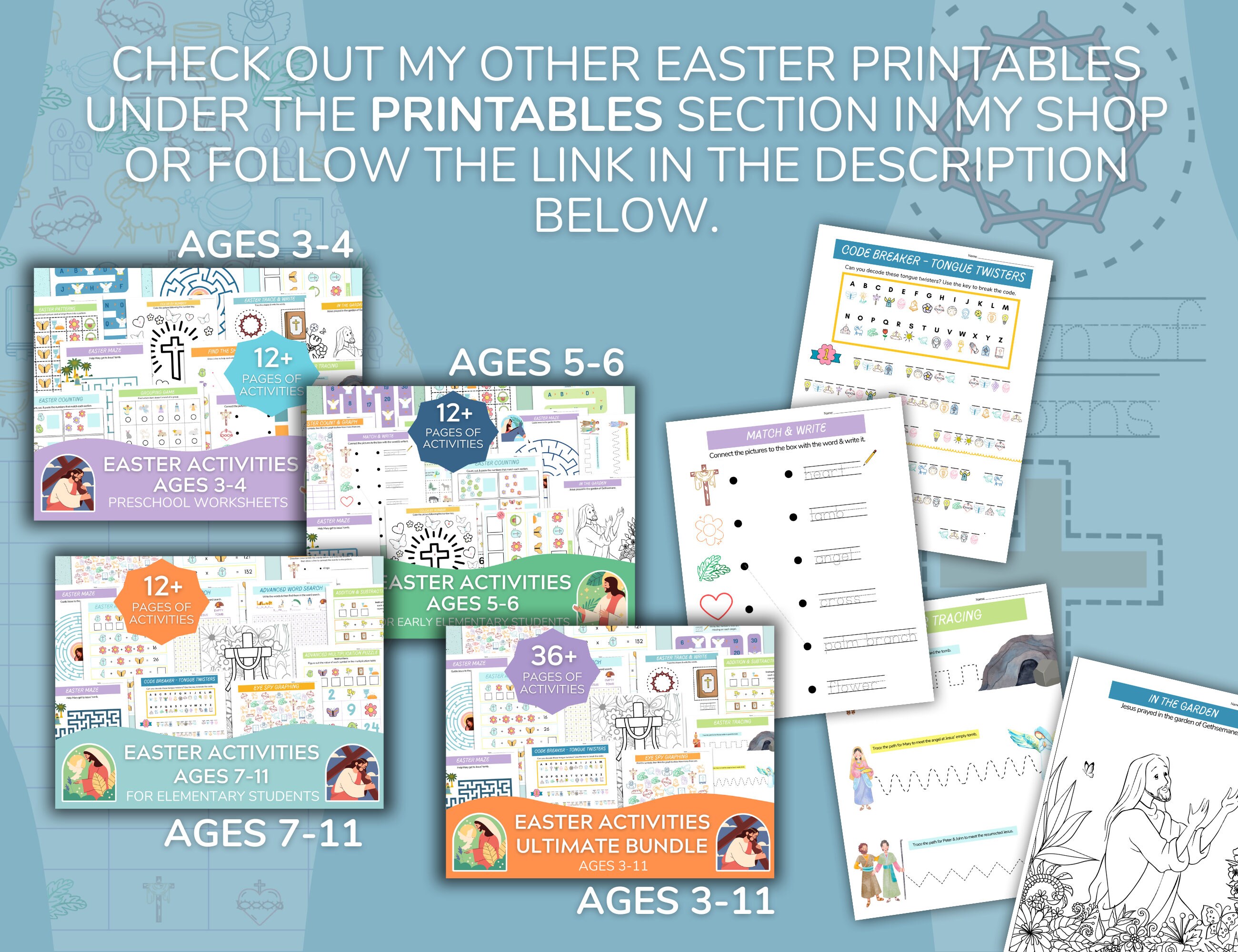 Religious Easter Scavenger Hunt Christian Easter Treasure Hunt Clue ...