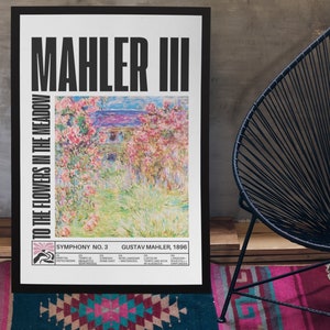 Mahler Poster, Music Teacher Gift, Musician Gift, Orchestra Room Poster ...