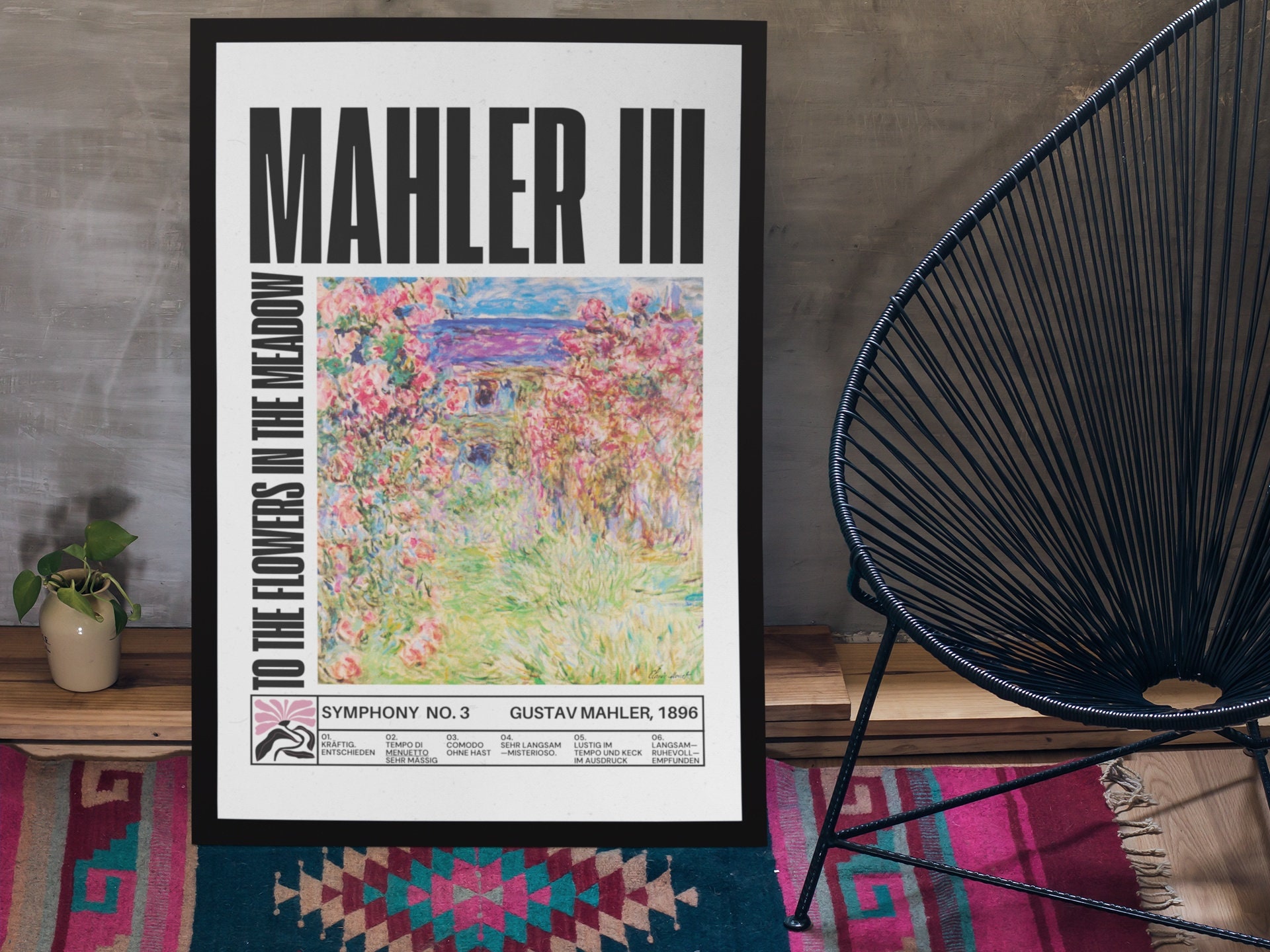 Mahler Poster, Music Teacher Gift, Musician Gift, Orchestra Room Poster ...