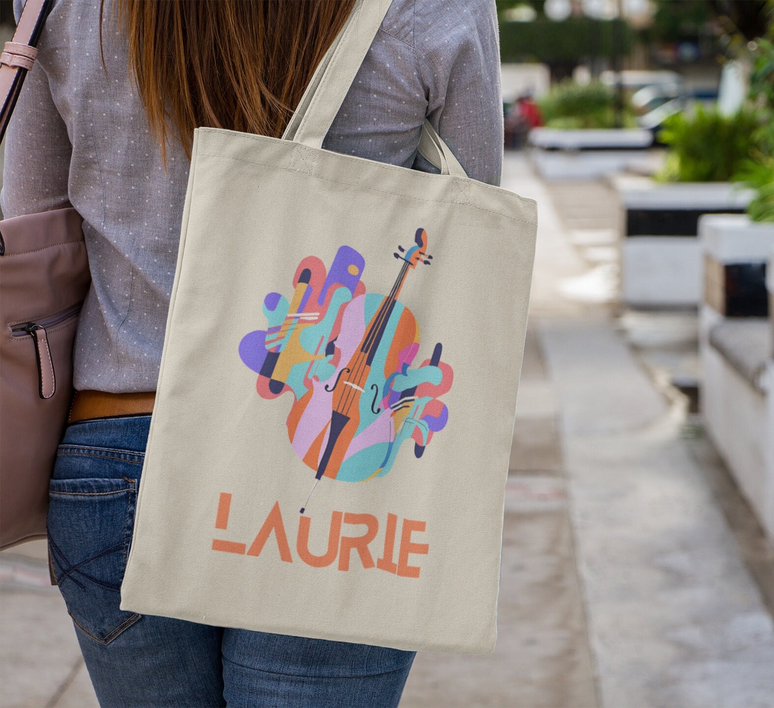 Personalized Music Teacher Tote Bag, Custom Name Music Tote Bag, Music ...