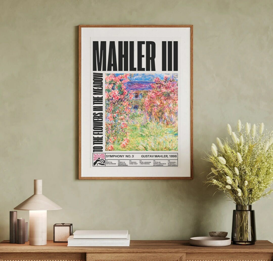 Mahler Poster, Music Teacher Gift, Musician Gift, Orchestra Room Poster ...