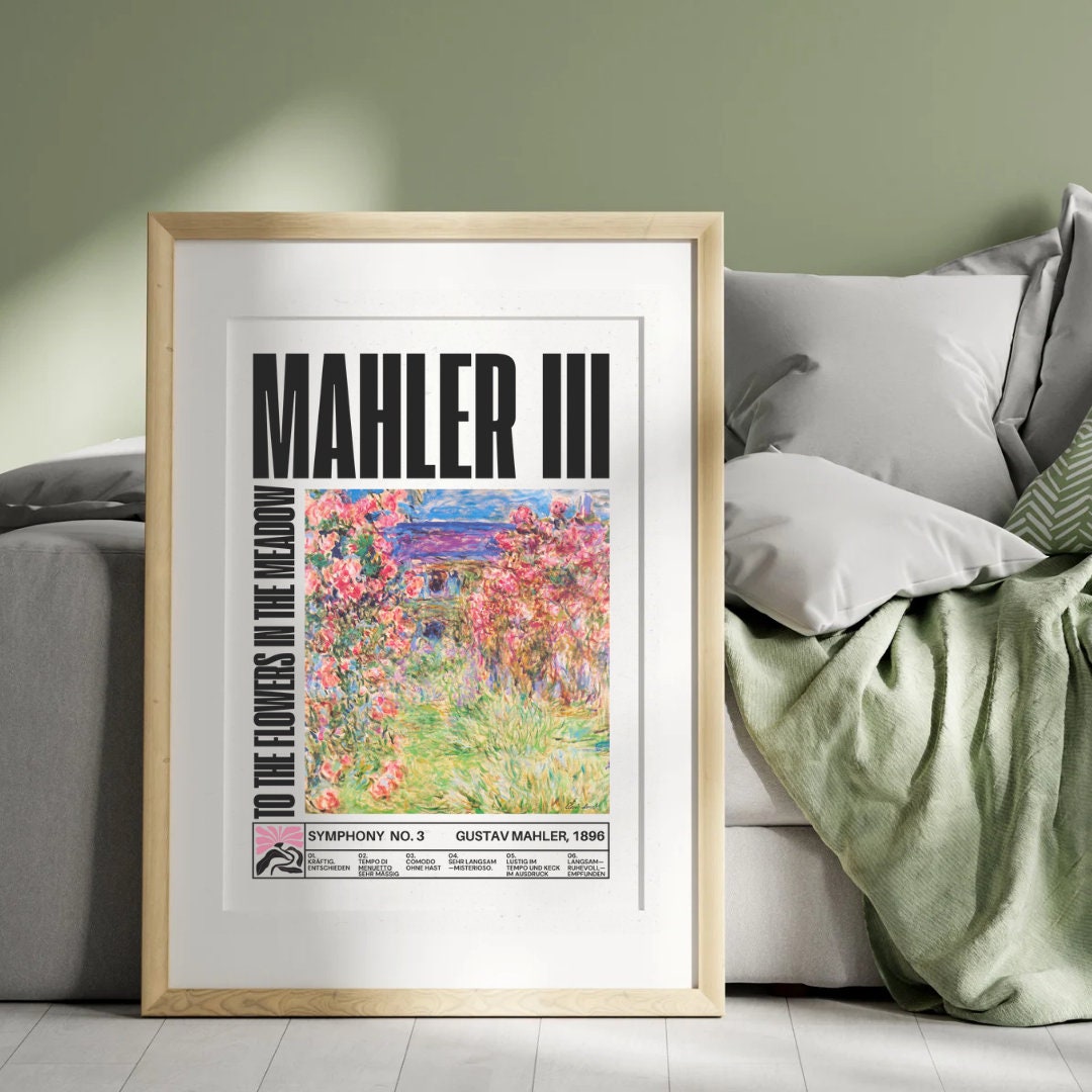 Mahler Poster, Music Teacher Gift, Musician Gift, Orchestra Room Poster ...
