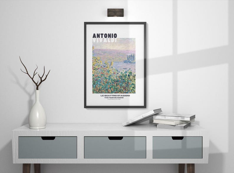 Antonio Vivaldi the Four Seasons Poster, Classical Music Art, Classical ...