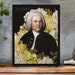 Johann Sebastian Bach Poster, Music Teacher Gift, Classical Music ...