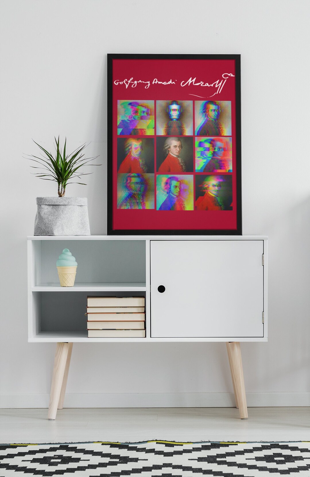 Cyberpunk Mozart Poster, Mozart Poster, Classical Music Poster ...