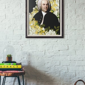 Johann Sebastian Bach Poster, Music Teacher Gift, Classical Music ...