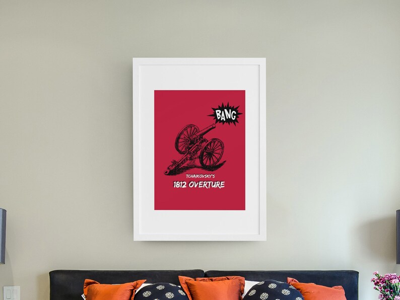Tchaikovsky 1812 Overture Poster, Music Teacher Gift, Orchestra Teacher ...