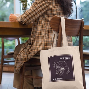 Mozart Requiem Tote, Music Teacher Gift, Classical Music Tote Bag ...