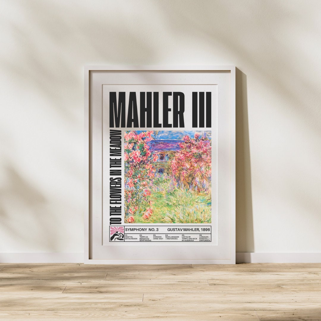 Mahler Poster With Gorgeous Album Art for Mahler's 3rd Symphony - Etsy