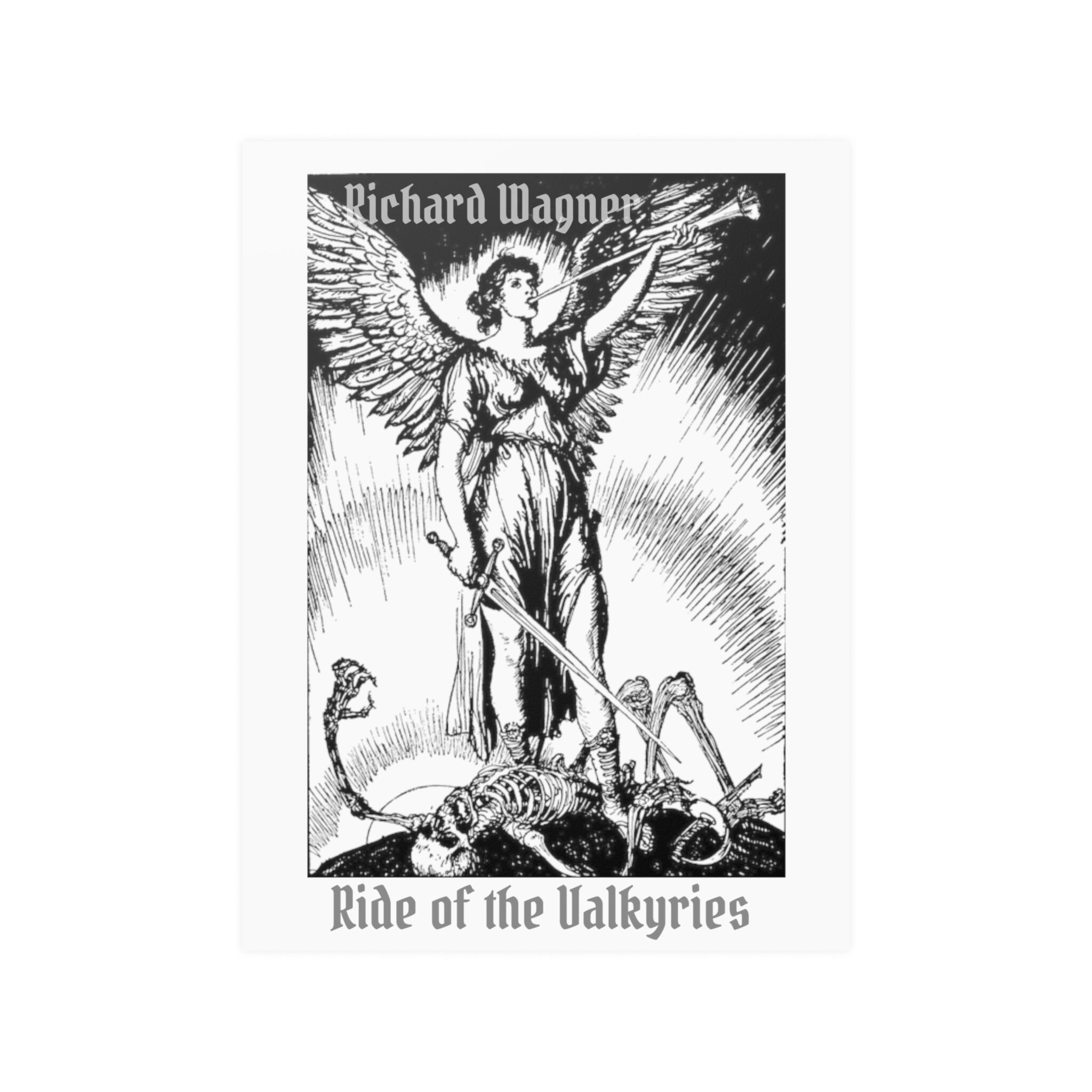 Wagner Poster, Ride of the Valkyries Poster, Classical Music Poster ...