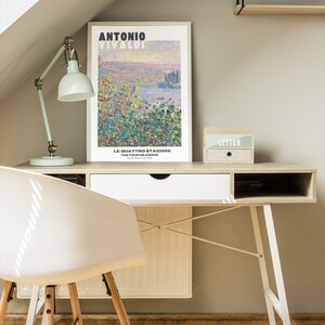 Antonio Vivaldi the Four Seasons Poster, Classical Music Art, Classical ...